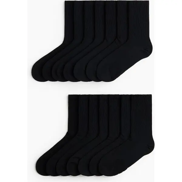 H&m 7-pack Sports Socks - Black