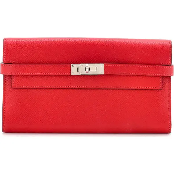 Hermès Kelly Wallet Epsom Long - Red