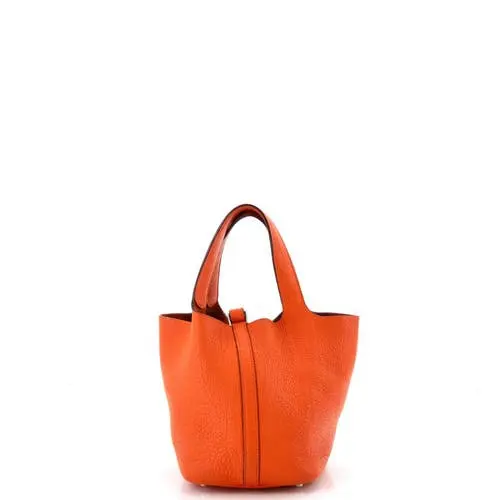 Hermès Picotin Clemence Pm Bag - Orange
