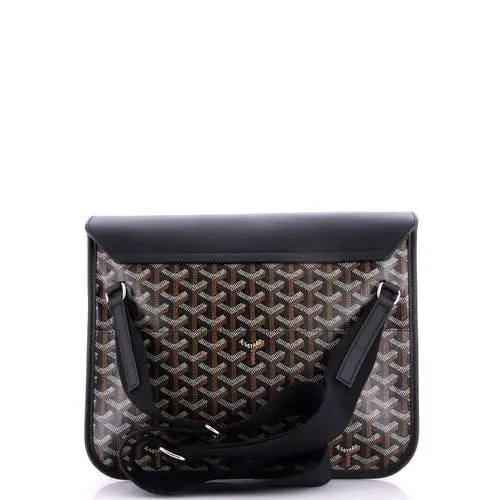 81036096 Goyard Messenger Bag In Coated Canvas And Leather