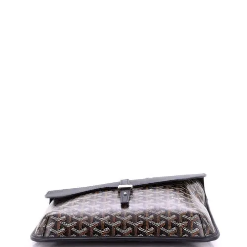 81036096 Goyard Messenger Bag In Coated Canvas And Leather