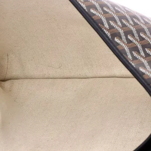 81036096 Goyard Messenger Bag In Coated Canvas And Leather