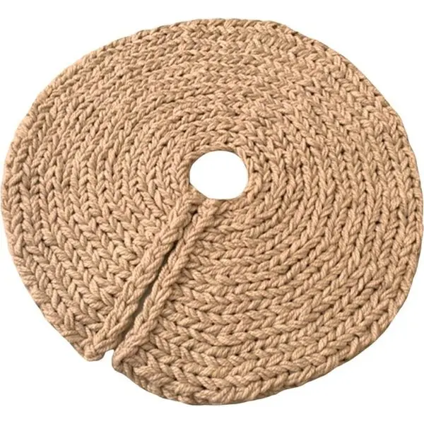 ANZY HOME Chunky-knitted Christmas Tree Skirt - Beige