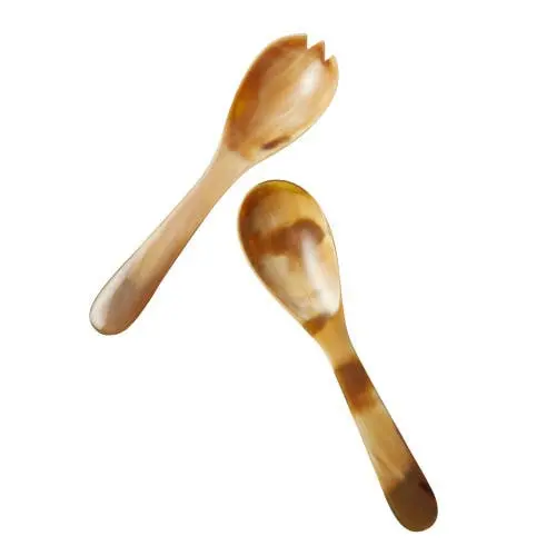BE HOME Light Horn Serving Set - Brown