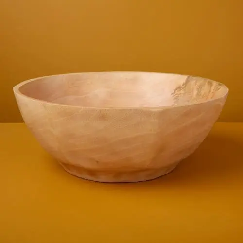 BE HOME Kiln Wood Curved Bowl