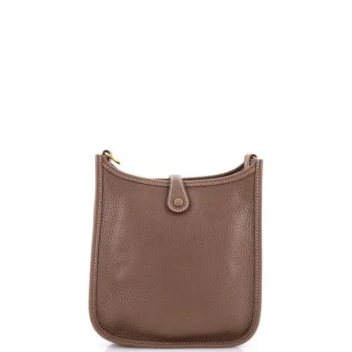 Hermès Long Strap Evelyne Bag Clemence Tpm - Grey