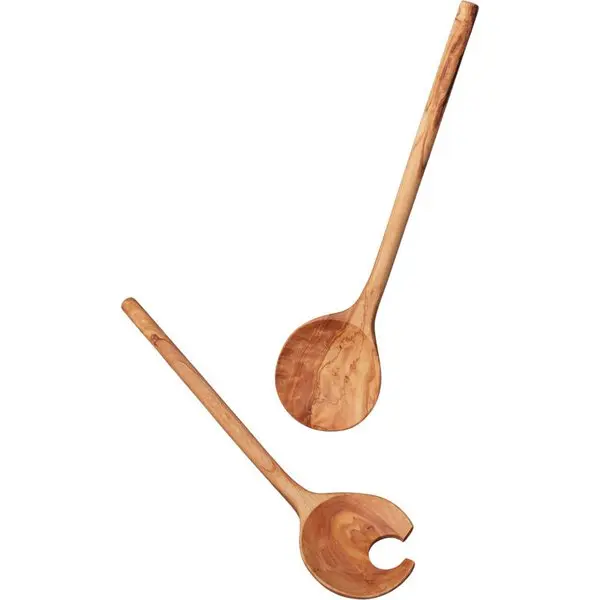 BE HOME Wood Crescent Serving Set - Olive