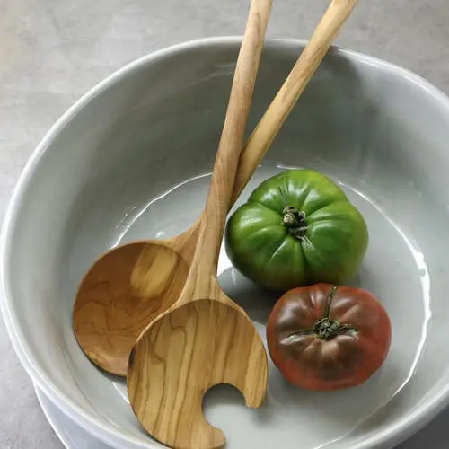 BE HOME Wood Crescent Serving Set