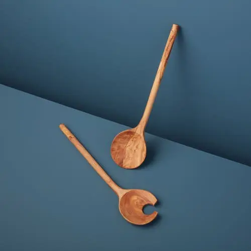 BE HOME Wood Crescent Serving Set