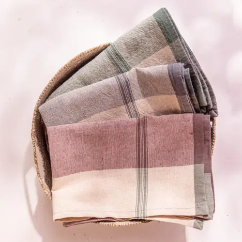 BE HOME Lula Kitchen Towelset Of 3 - Moss