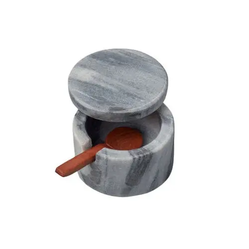 BE HOME Anzio Cellar With Wood Spoon - Marble