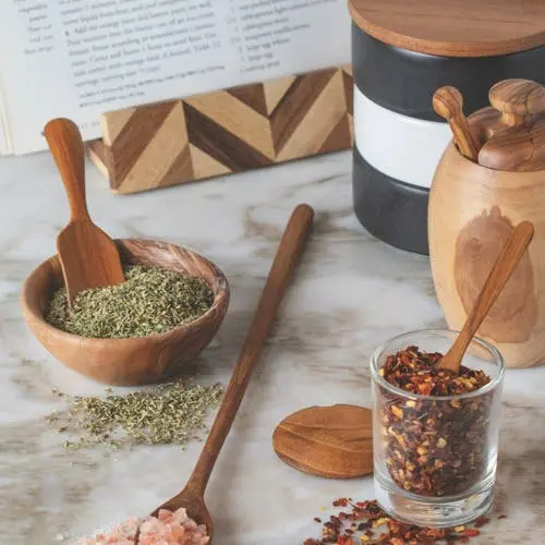 BE HOME Wood Pinch Bowl