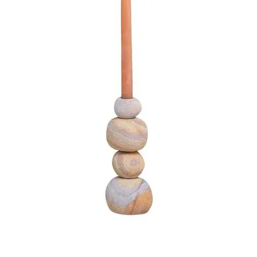 BE HOME Sandstone Taper Holder - Rainbow