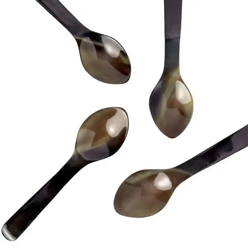 BE HOME Horn Teaspoonsset Of 4 - Brown