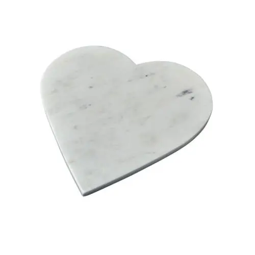 BE HOME Heart Serving Board - Marble