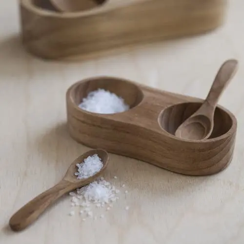 BE HOME Salt & Pepper Cellar With Spoons