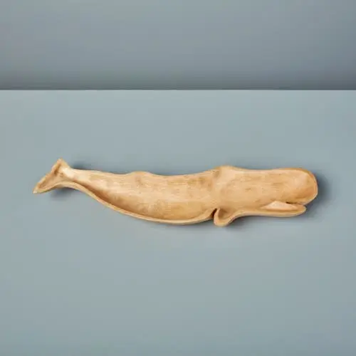 BE HOME Kiln Wood Whale Dish