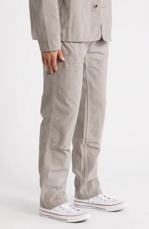 IMPERFECTS Courier Og Fit Organic Cotton Canvas Chore Pants - Driftwood