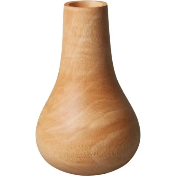 BE HOME Wood Bulb Vase - Mango