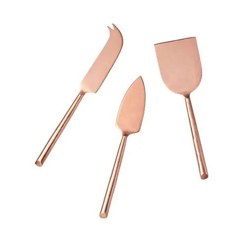 BE HOME Matte Cheese Knife Set Of 3 - Copper
