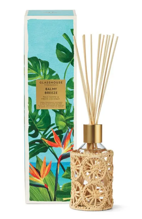 GLASSHOUSE FRAGRANCES Balmy Breeze Fragrance Diffuser - Clear