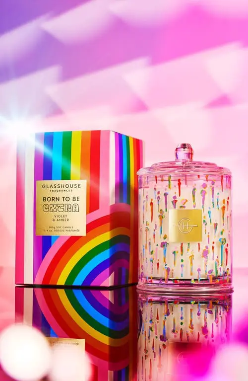 GLASSHOUSE FRAGRANCES Born To Be Extra Scented Soy Candle