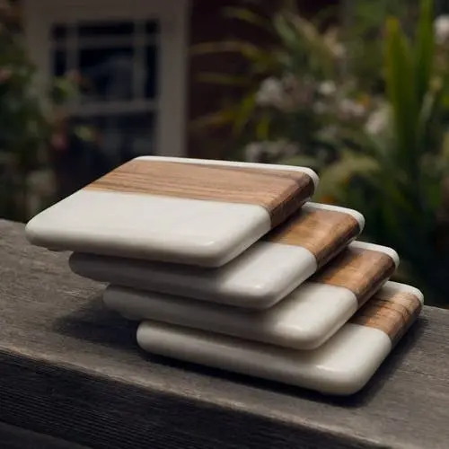 BE HOME Pavia Square Coastersset Of 4