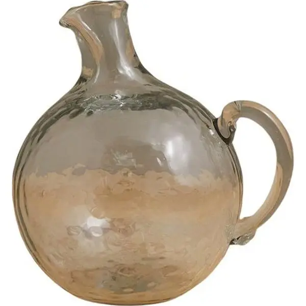 BE HOME Pebble Glass Globe Pitcher - Clear