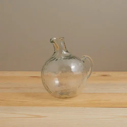 BE HOME Pebble Glass Globe Pitcher