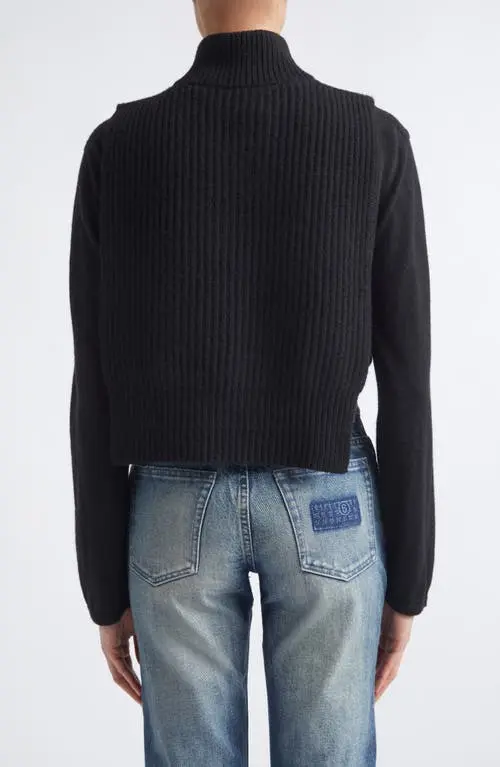 MAISON MARGIELA Wool Blend Poncho