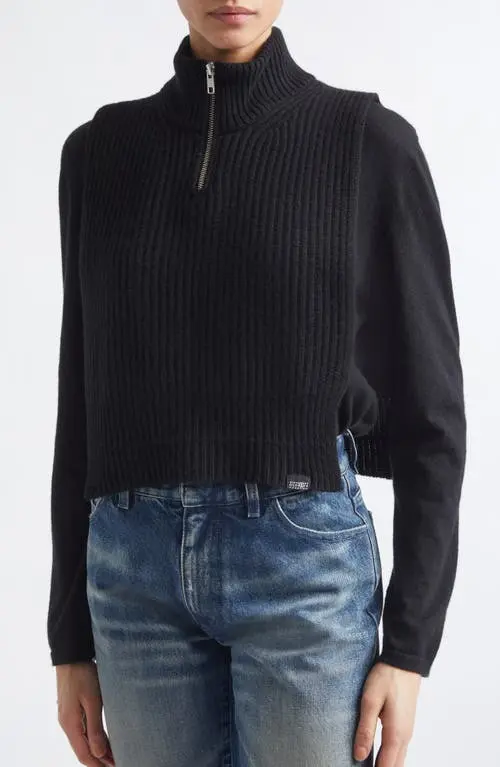 MAISON MARGIELA Wool Blend Poncho