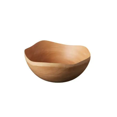 BE HOME Kiln Wood Wave Edge Bowl - Mango