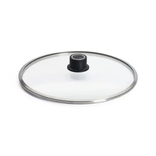 WOLL Ecologic Safety Glass Lid 12-inch - Black