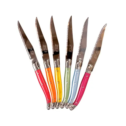 BE HOME Laguiole 6 Piece Steak Knife Set In Wood Presentation Box - Multi