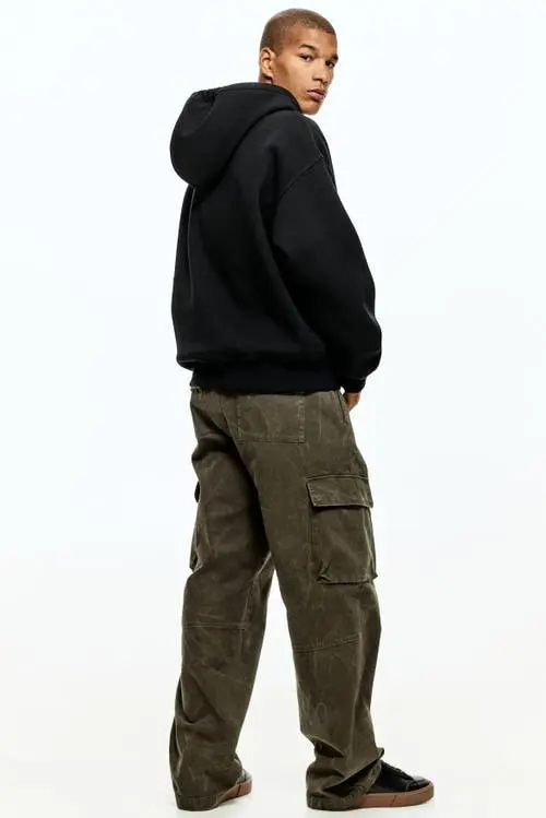 H&m Oversized Fit Zip-through Hoodie