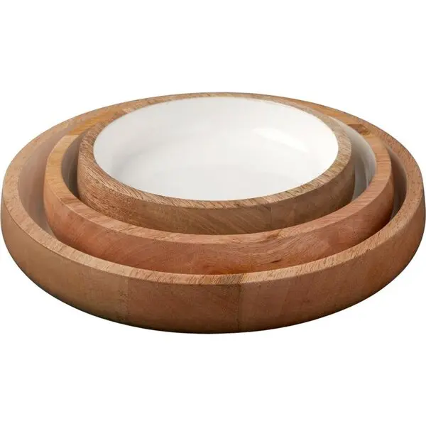 BE HOME Madras Nesting Bowls - Natural