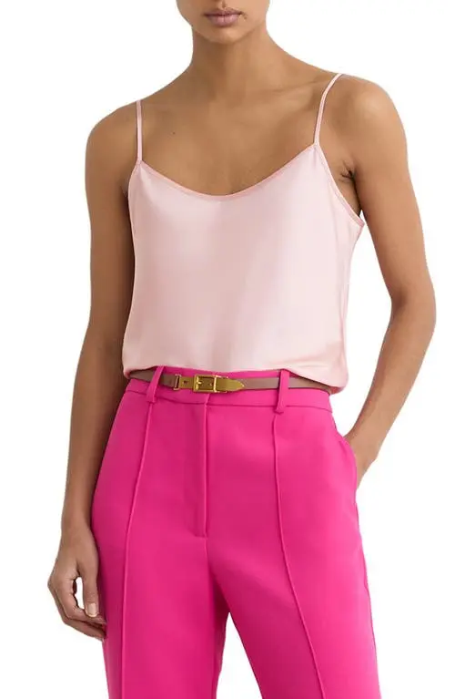 REISS Corey Silk Camisole - Pink