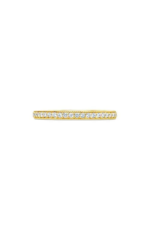 Sterling Forever 14k -plated Cubic Zirconia Band Ring - Gold