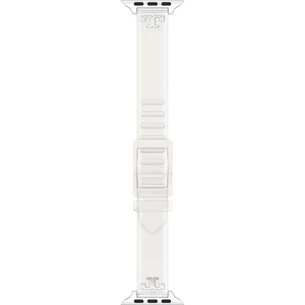 Tory Burch The Single T Jelly 16mm Apple Watch® Watchband - Clear