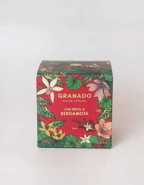 GRANADO Chá Preto E Bergamota Scented Candle
