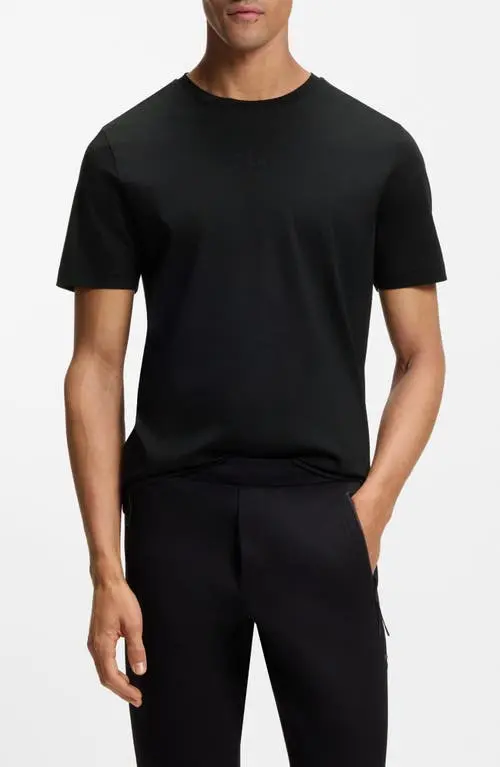 BOSS Spirit Solid Cotton T-shirt - Black