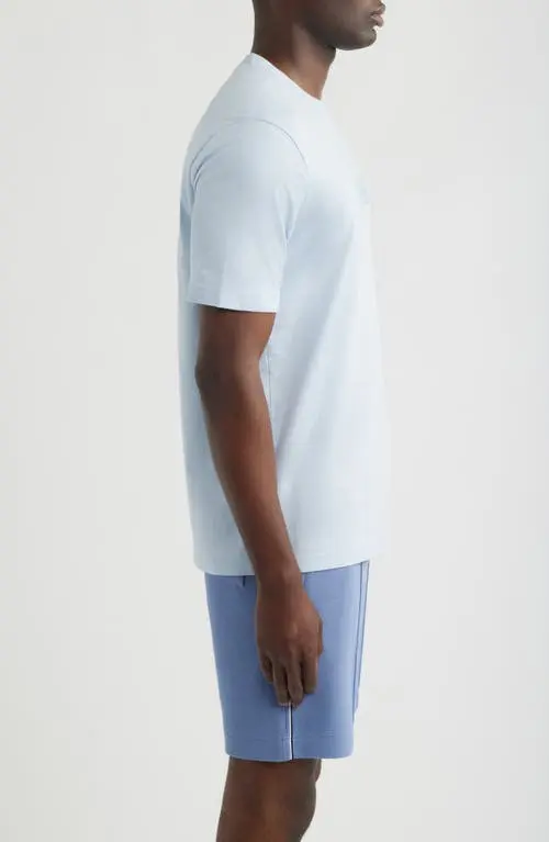 BOSS Terrace Logo Cotton Graphic T-shirt - Open Blue