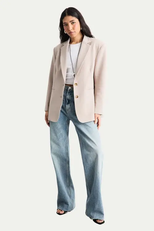 WAREHOUSE Oversized Single Breasted Blazer