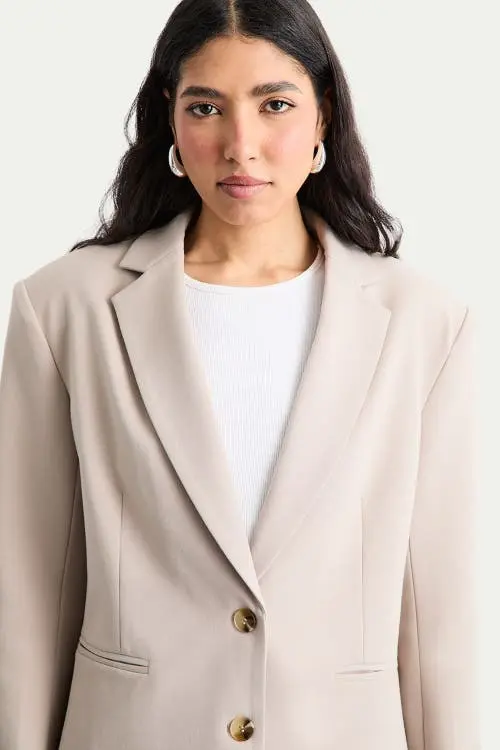 WAREHOUSE Oversized Single Breasted Blazer