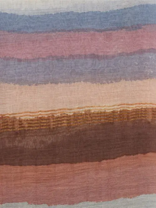 Gerard Darel Striped Lightweight Scarf