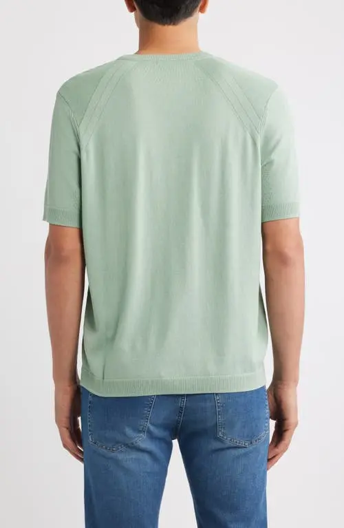 BOSS Porsche Spirit 70 Logo Short Sleeve Sweater - Light Green
