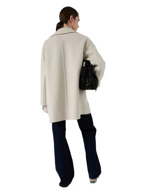 22535459 Cocoon Oversized Collared Coat