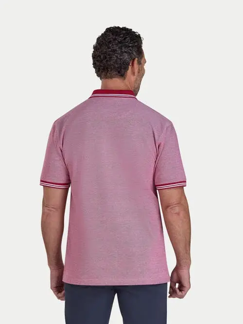RAGING BULL Tipped Pique Polo Shirt