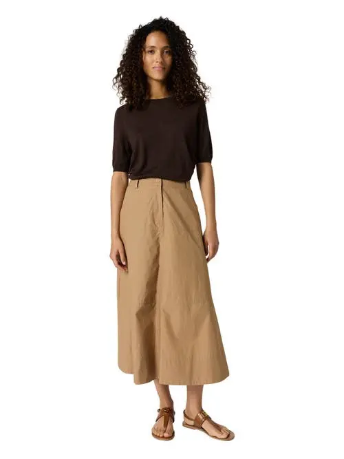 Gerard Darel Jina High Waist A-line Midi Skirt