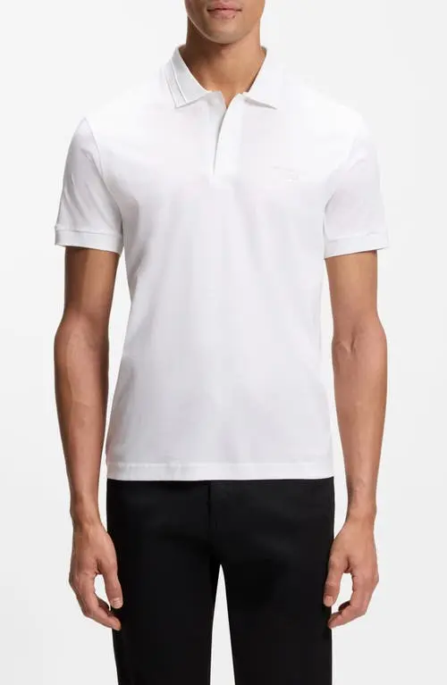 BOSS Spirit Cotton Polo - White